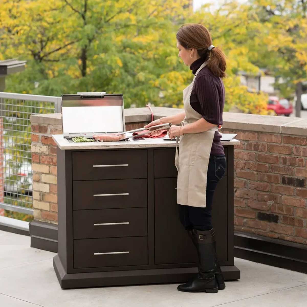 Kenyon Barbecue électrique encastrable Frontier 511016 - Comptoir Nautique