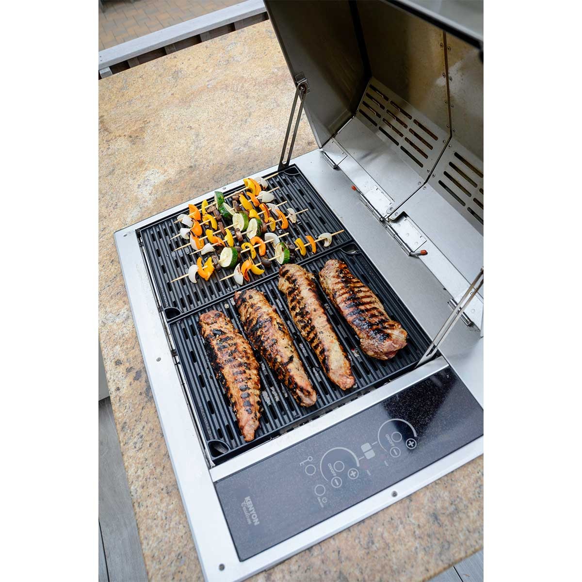 Kenyon Barbecue électrique encastrable Texan double 511002 - Comptoir ...
