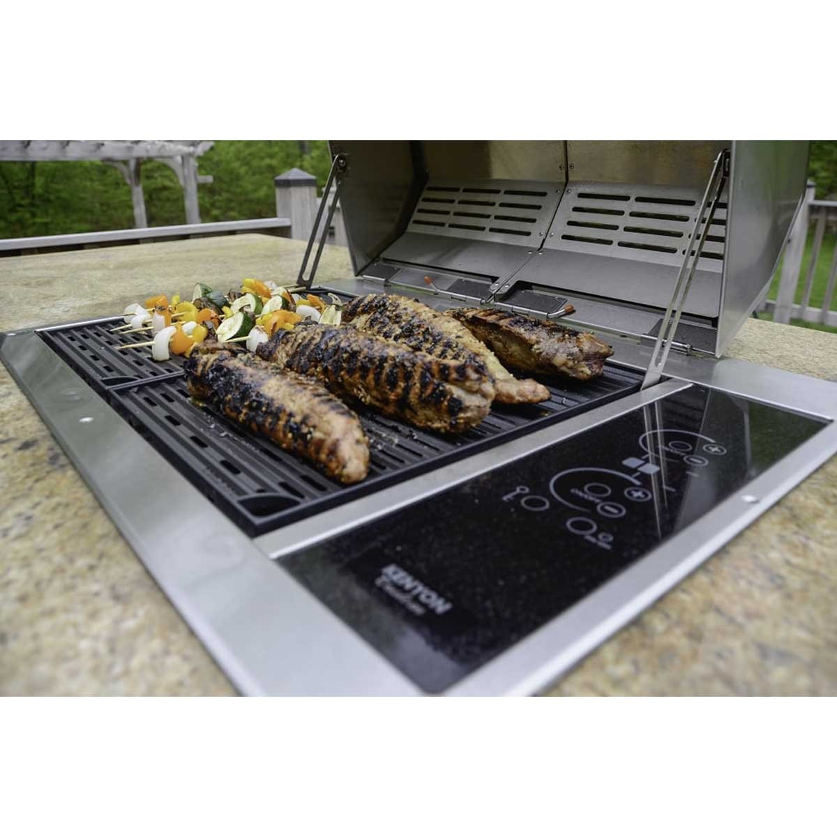 Kenyon Barbecue électrique encastrable Texan double 511002 - Comptoir ...