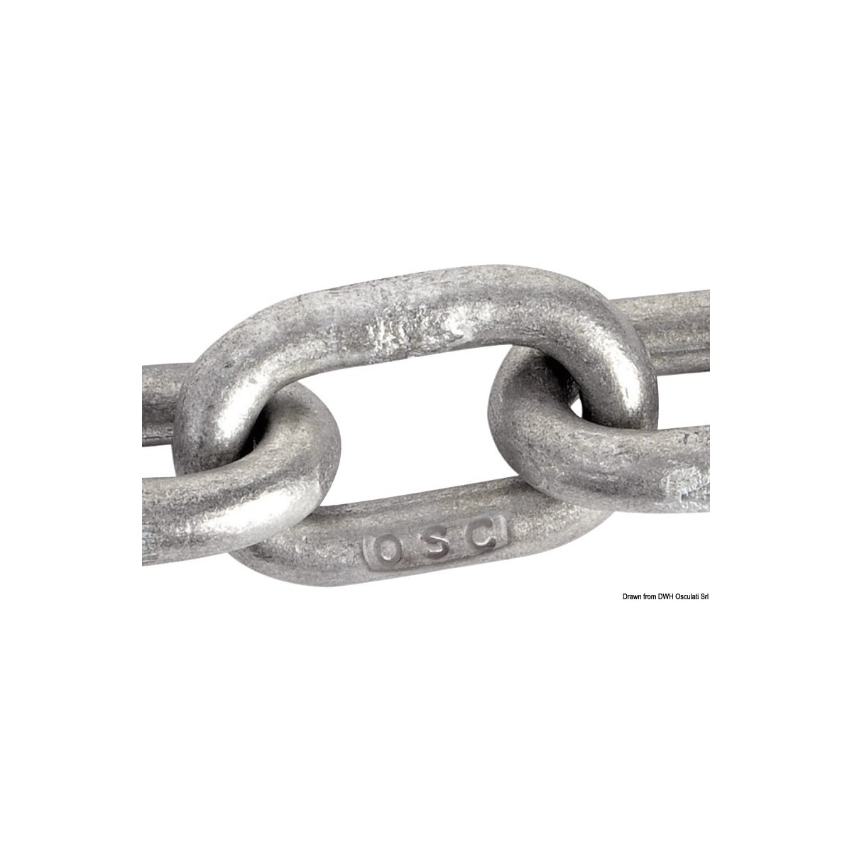 Osculati 10 mm ISO galvanized chain x 50 m OSC-01.373.10-050 - Comptoir ...