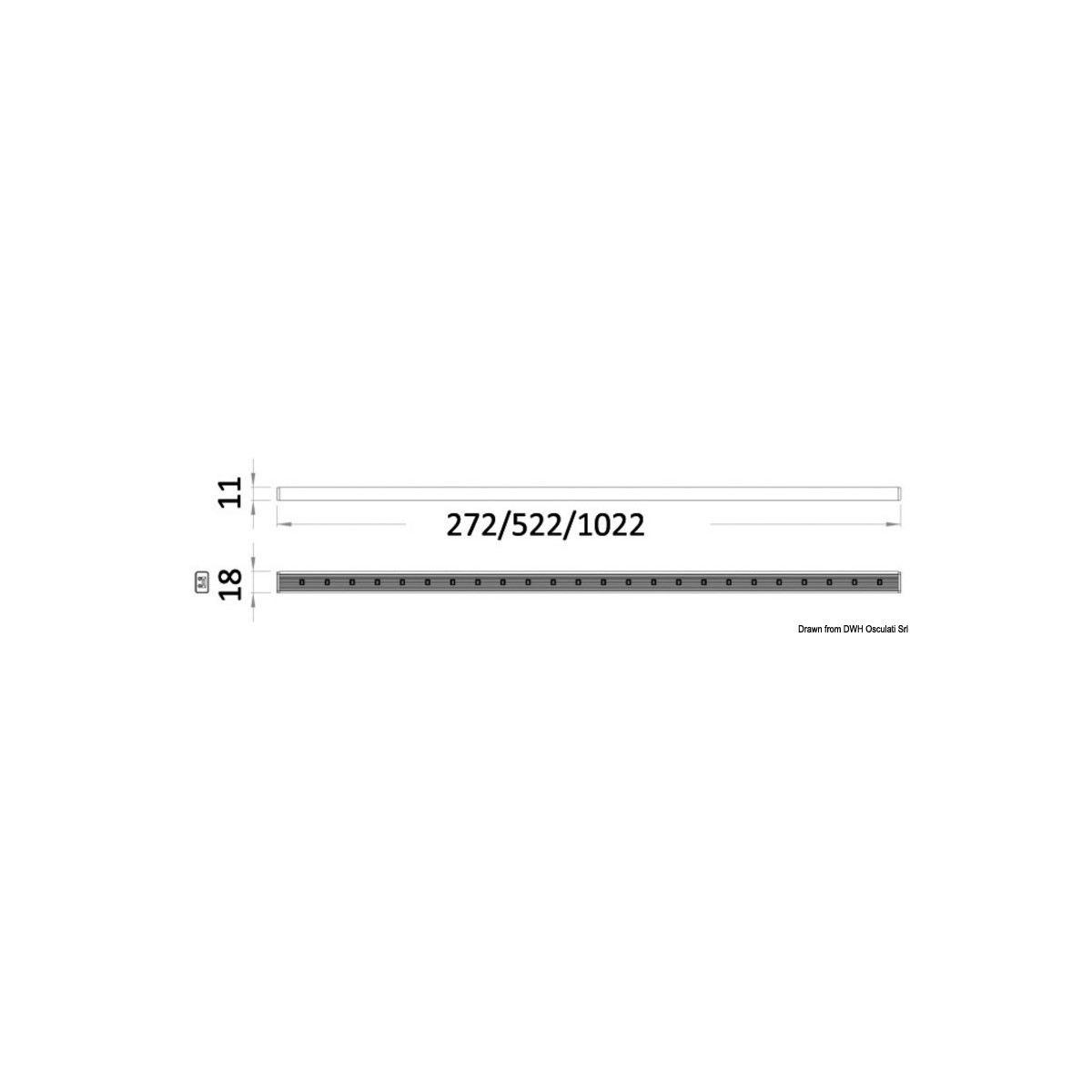 Labcraft design LED light strip LABCRAFT Orizon 24 LED 24V OSC-13.843. ...