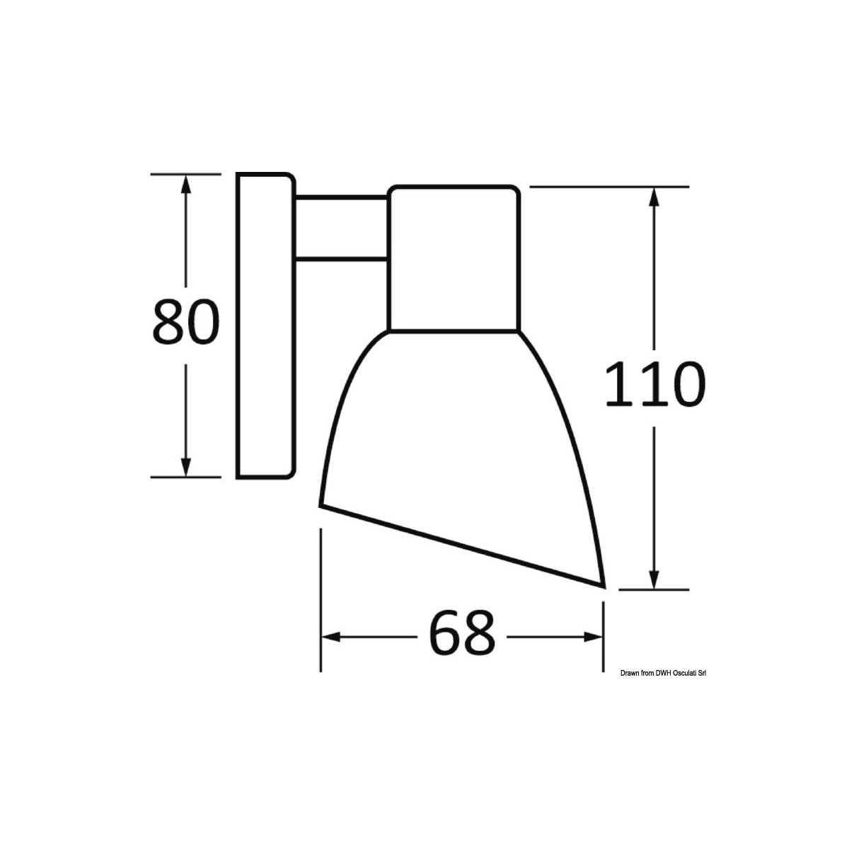 Batsystem Spot halogène Batsystem Opal II ABS chromée OSC-13.869.03 ...