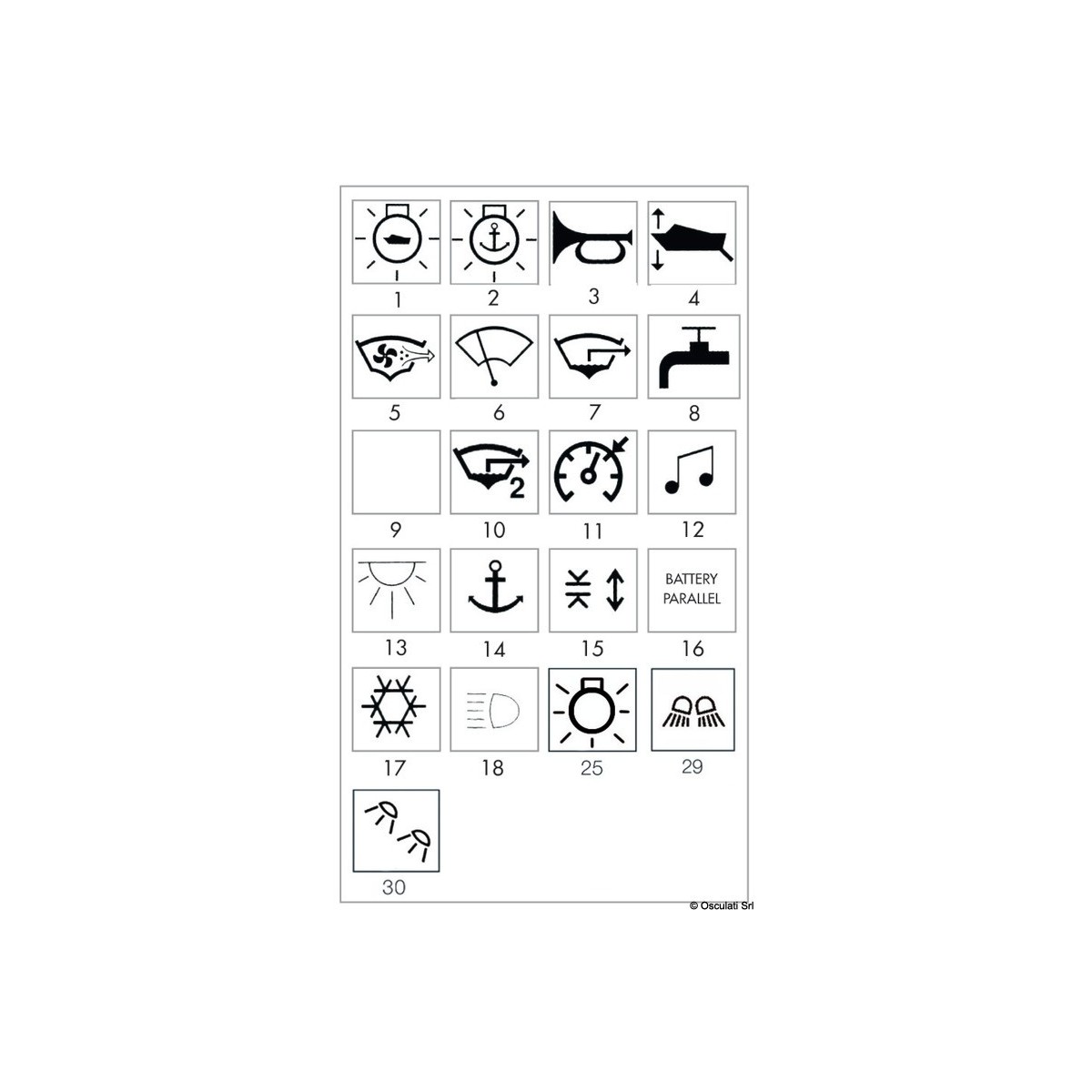 Osculati Icon scale Marina R II Neutral without symbols OSC-14.299.09 ...