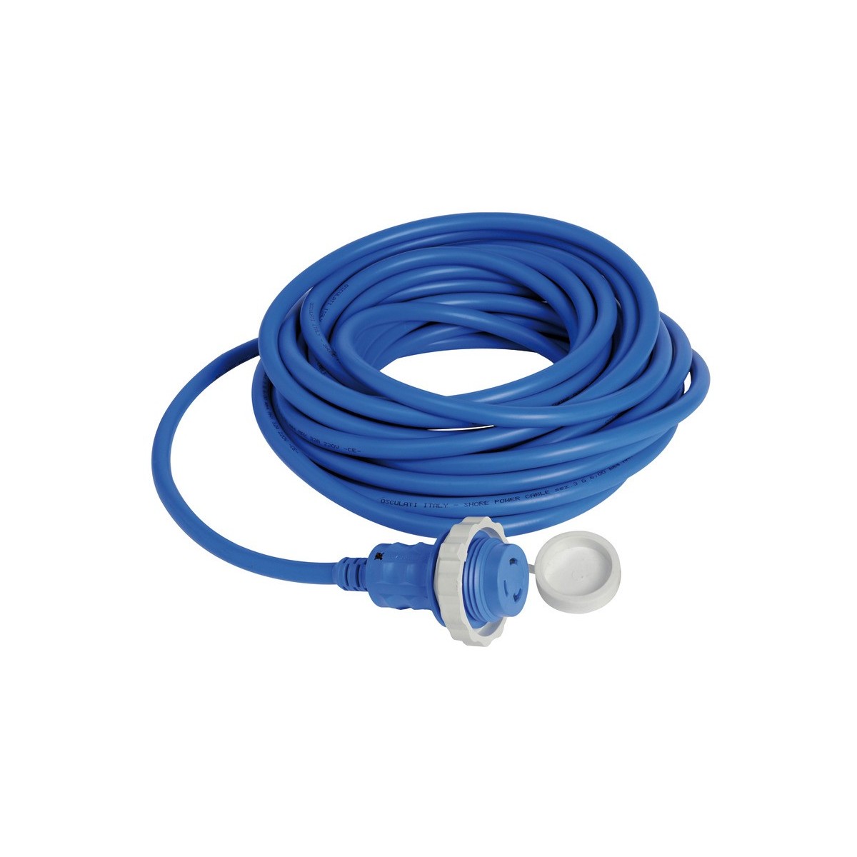 Osculati 10 m 16 A white pre-mounted cap plug cable OSC-14.334.51 ...