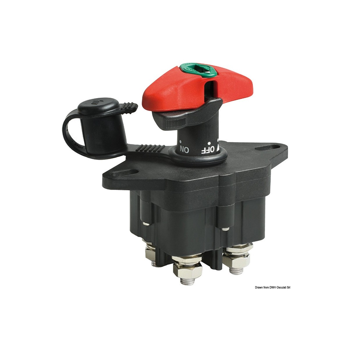 Osculati LITTELFUSE 2-pole battery switch with key 500A OSC-14.386.21 ...