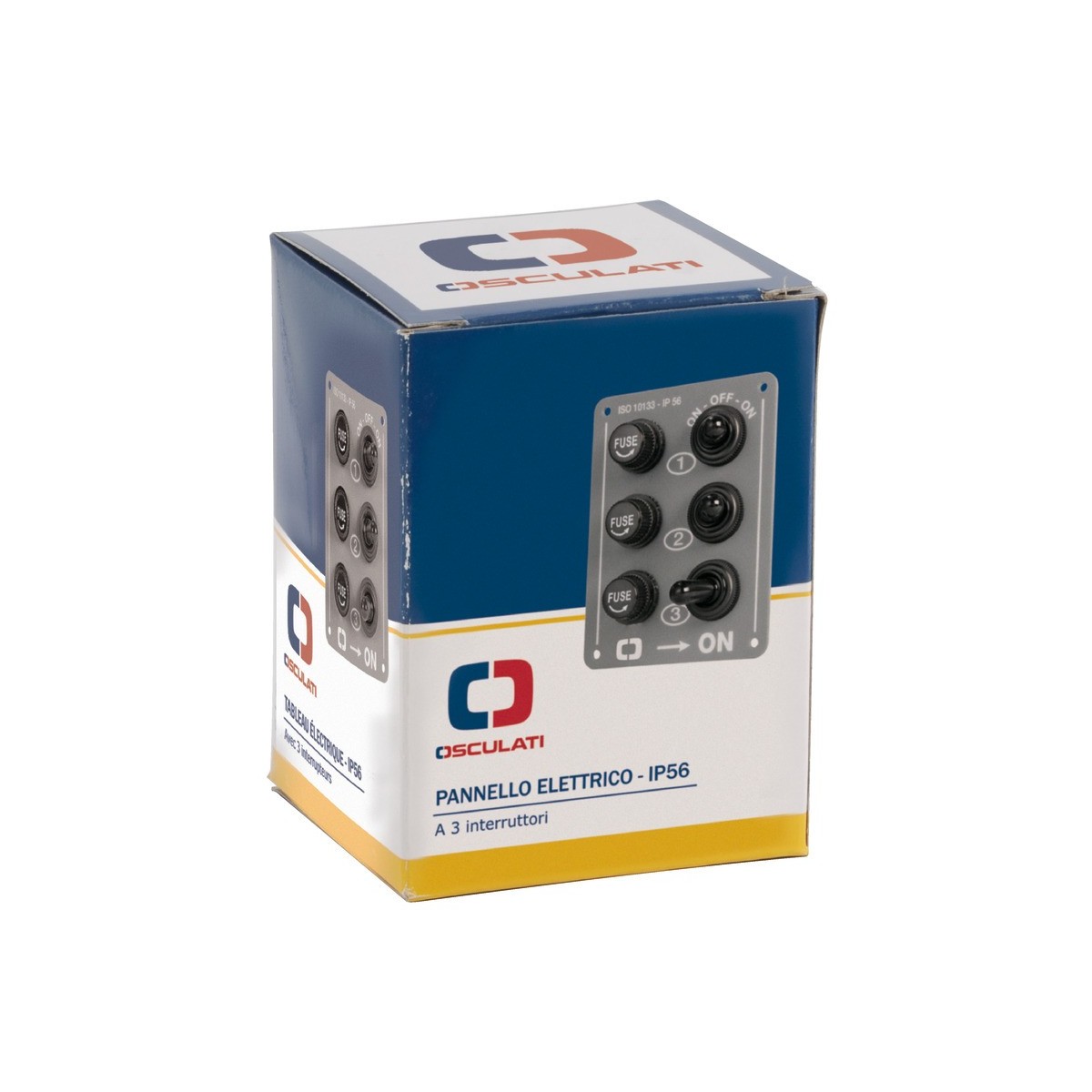 Osculati 3-switch electrical panel OSC-14.801.00 - Comptoir Nautique