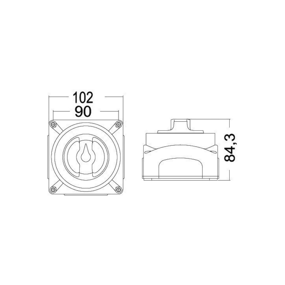Osculati Selecta New MKllI switch/coupler OSC-14.921.02 - Comptoir Nautique