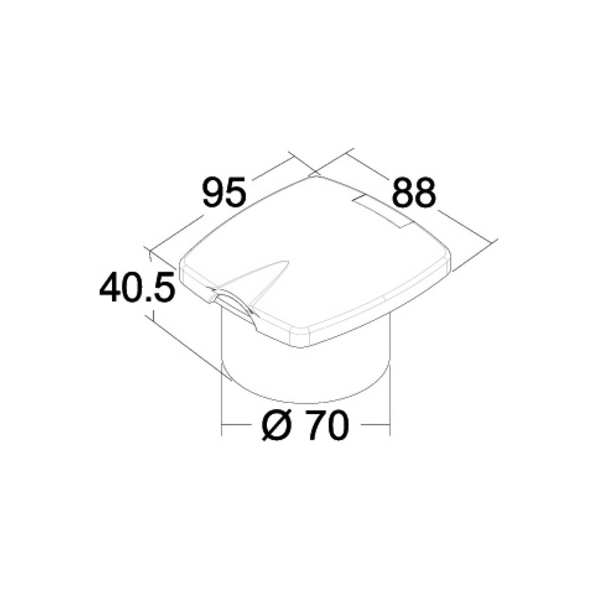 Osculati New Edge white shower enclosure 2.5 m nylon hose OSC-15.160.60 ...