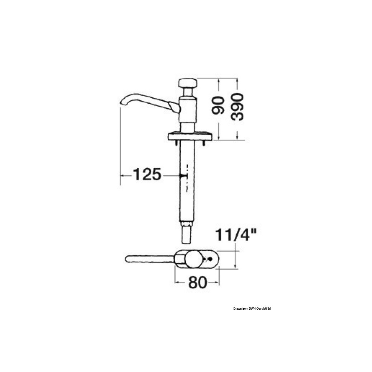 Whale Hand pump Whale MK6 OSC-15.650.00 - Comptoir Nautique