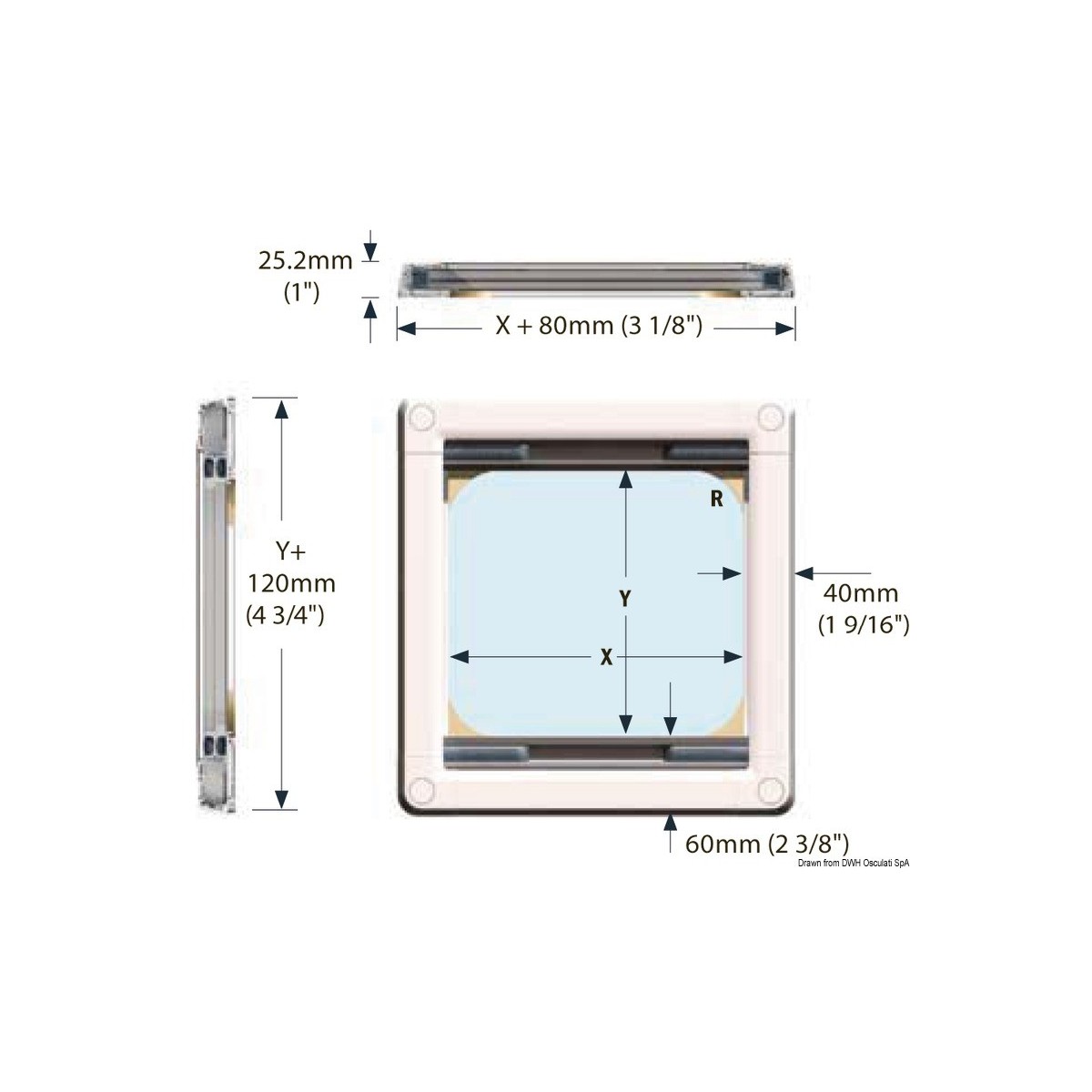 OceanAir OCEANAIR SkyScreen Pleated for Lewmar 10 OSC-19.803.10 ...