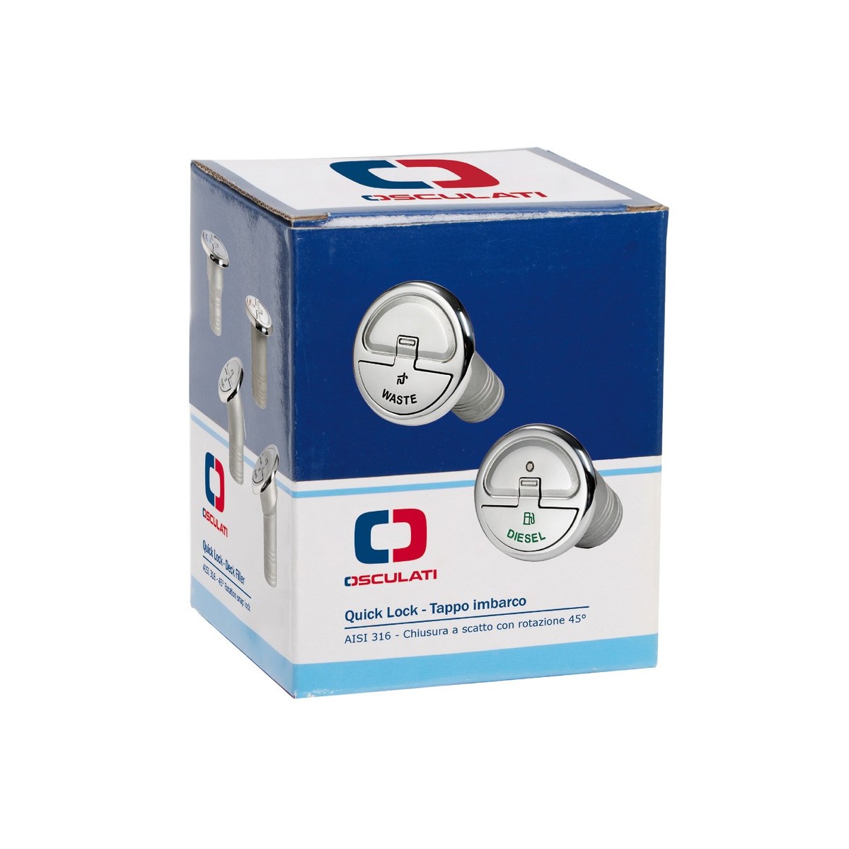 Osculati Bouchon de nable Quick Lock Waste ISO 8099 38 mm OSC-20.366.09 ...