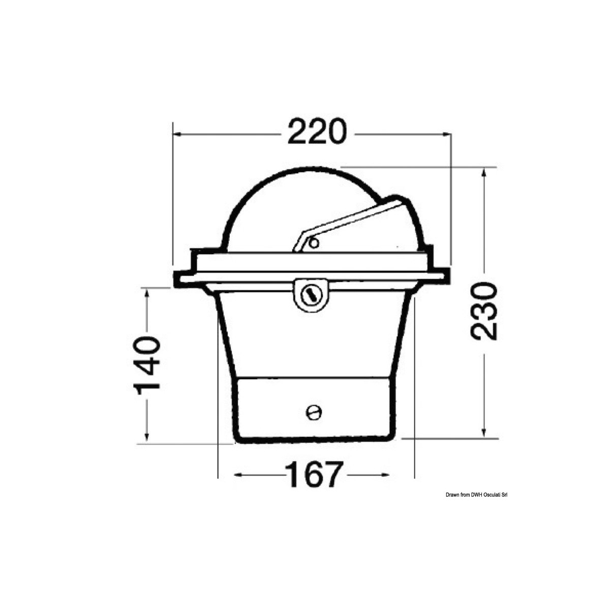 Riviera RIVIERA 6" built-in compass for B6/W3 sailboats OSC-25.002.00 ...