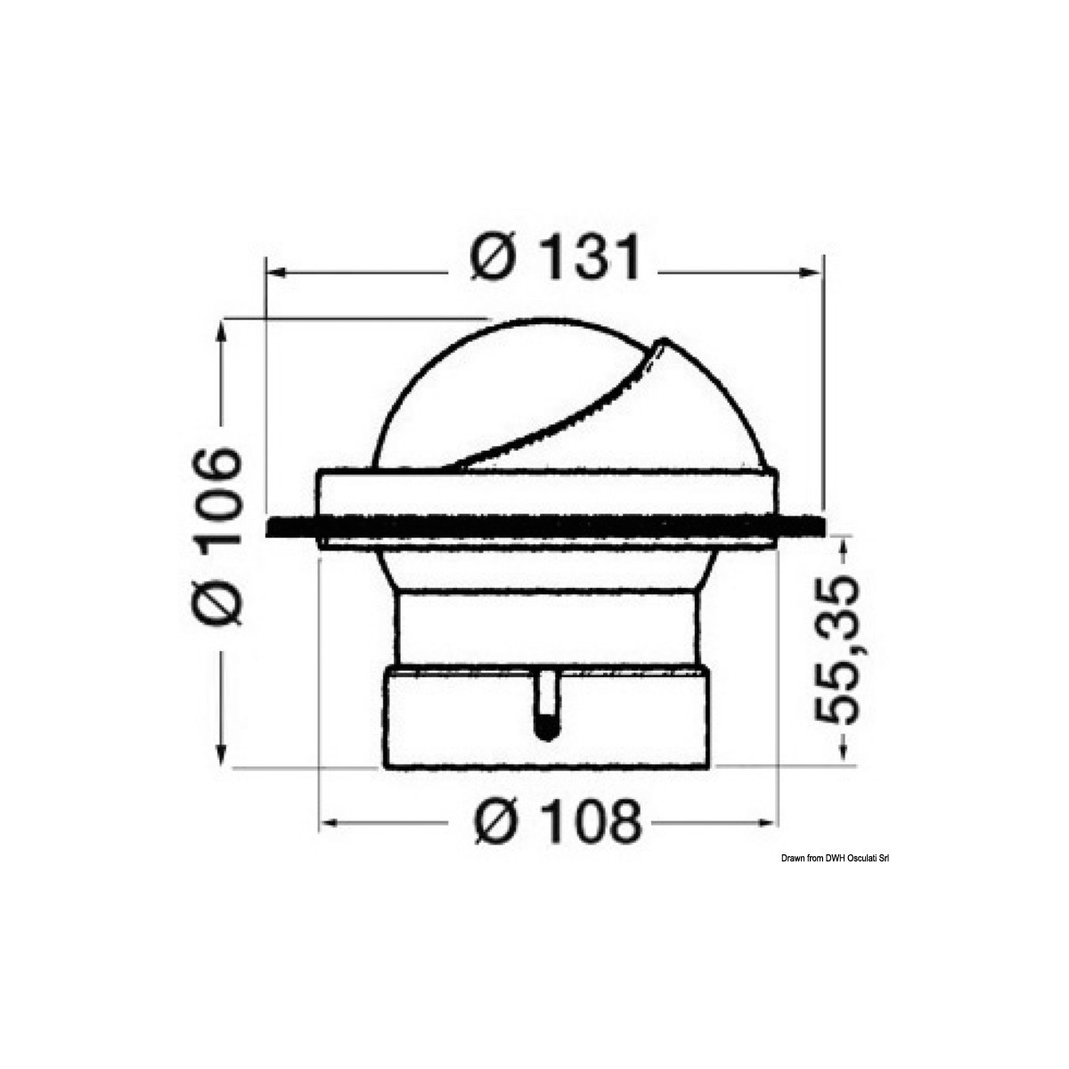 Riviera Compas Artica encastrable gris rose bleue OSC-25.005.11 ...
