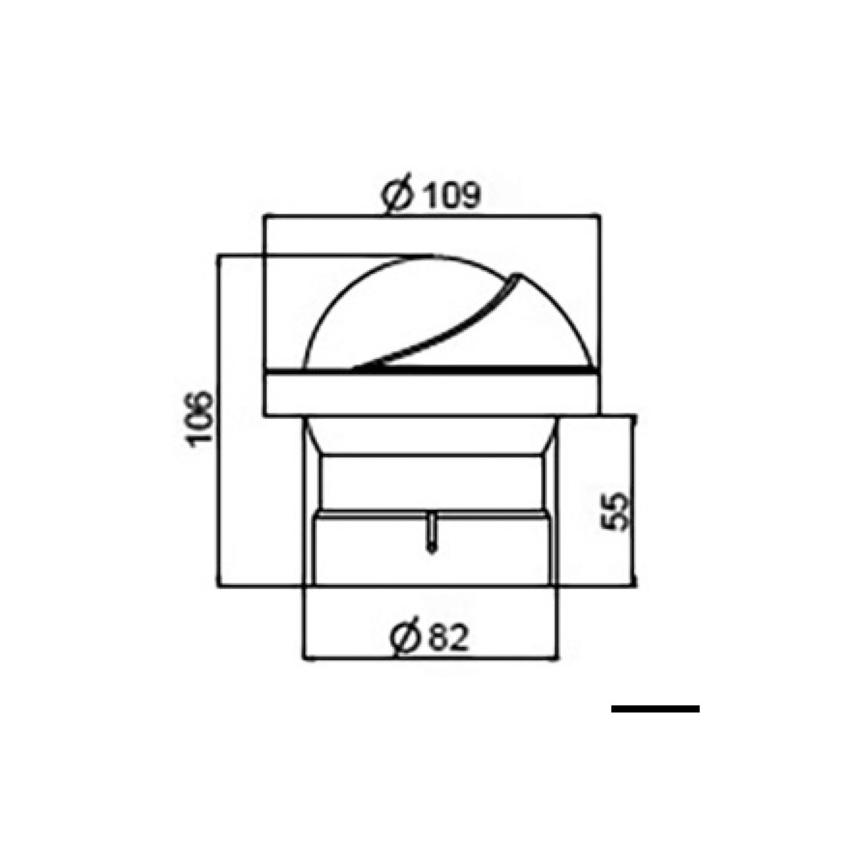 Riviera Compas Artica Slim encastrable blanc rose noire OSC-25.005.23 ...