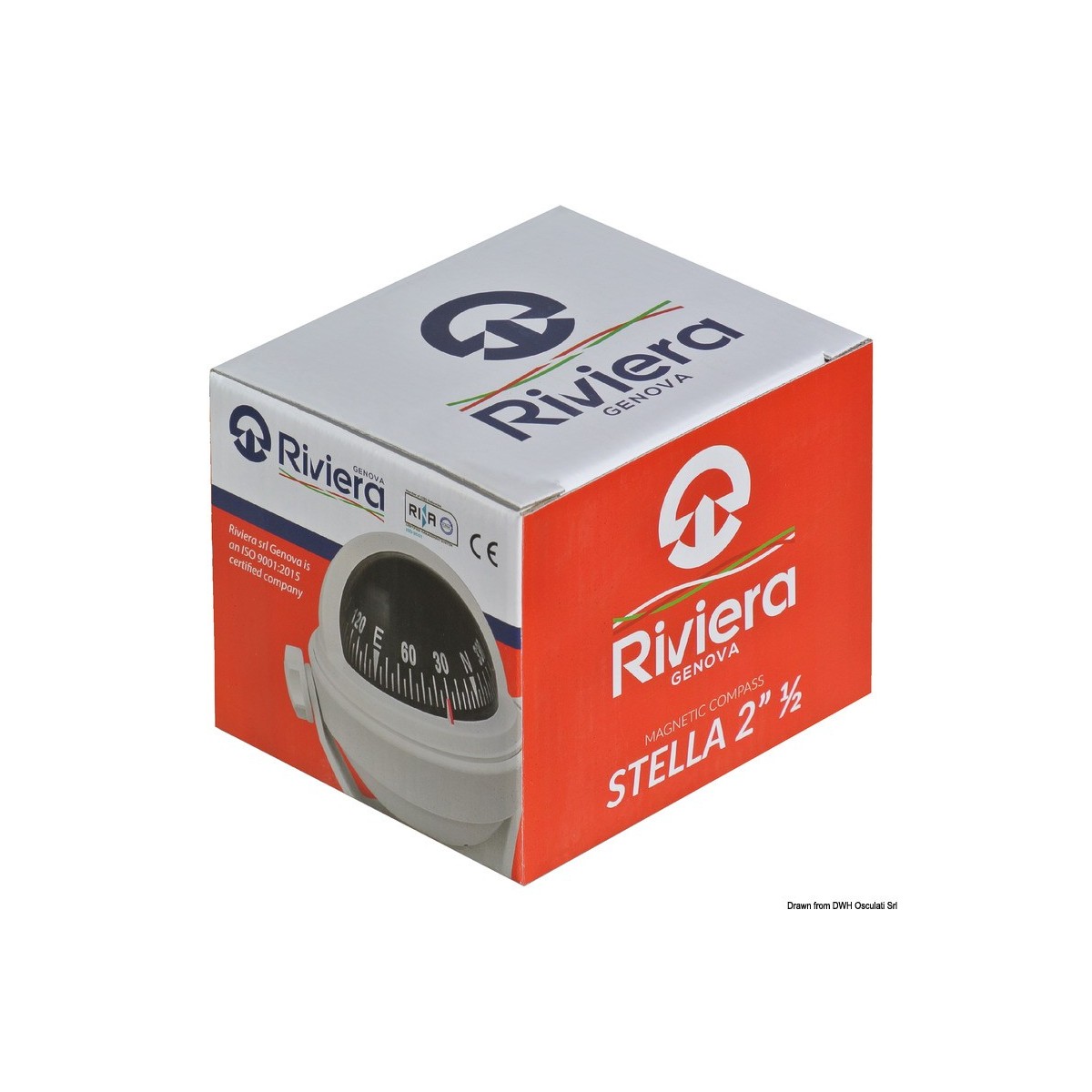 Riviera Compass RIVIERA BS1 2"1/2 blue rose/grey case OSC-25.025.10 ...