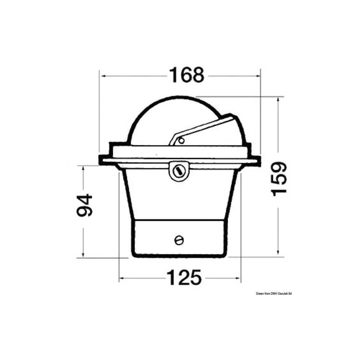 Riviera 4" RIVIERA BU1 built-in compass OSC-25.027.00 - Comptoir Nautique