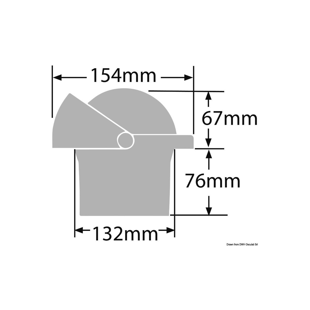 Ritchie Navigation Compas Navigator encastrable rose frontale OSC-25. ...