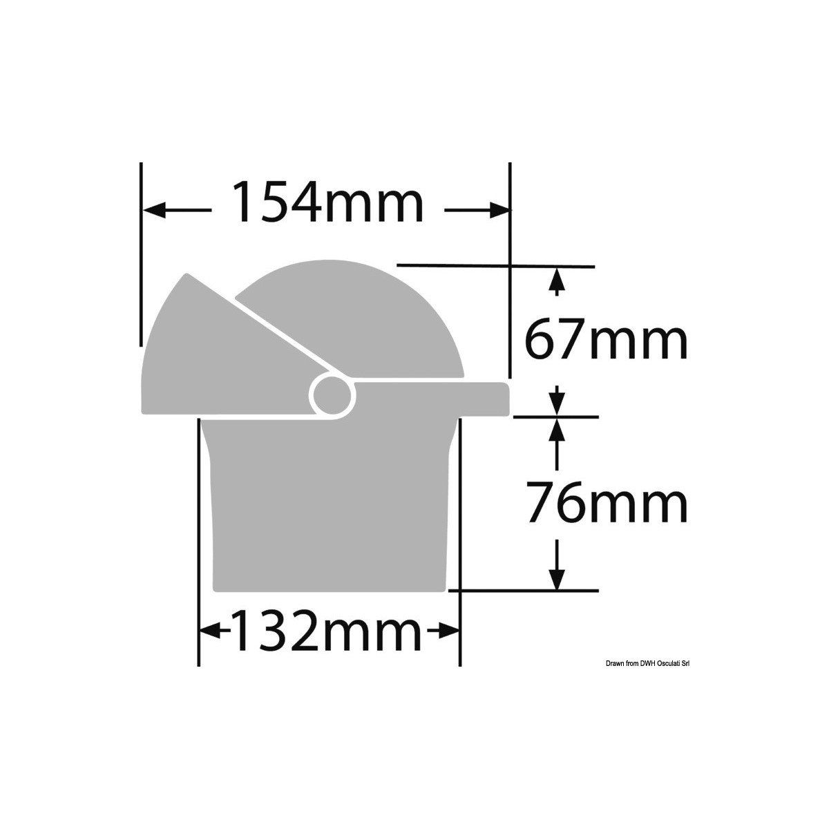 Ritchie Navigation Built-in compass RITCHIE Wheelmark 4"1/2 black/black ...