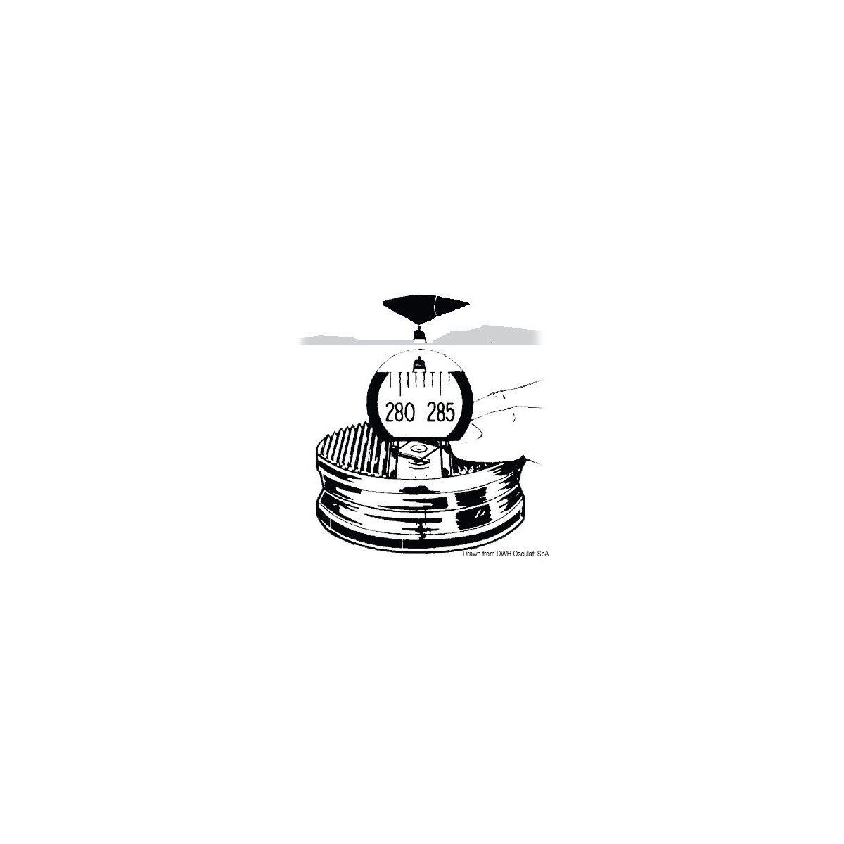 Vion Mini Compass Compas 2000 Osc 25 420 30 Comptoir Nautique