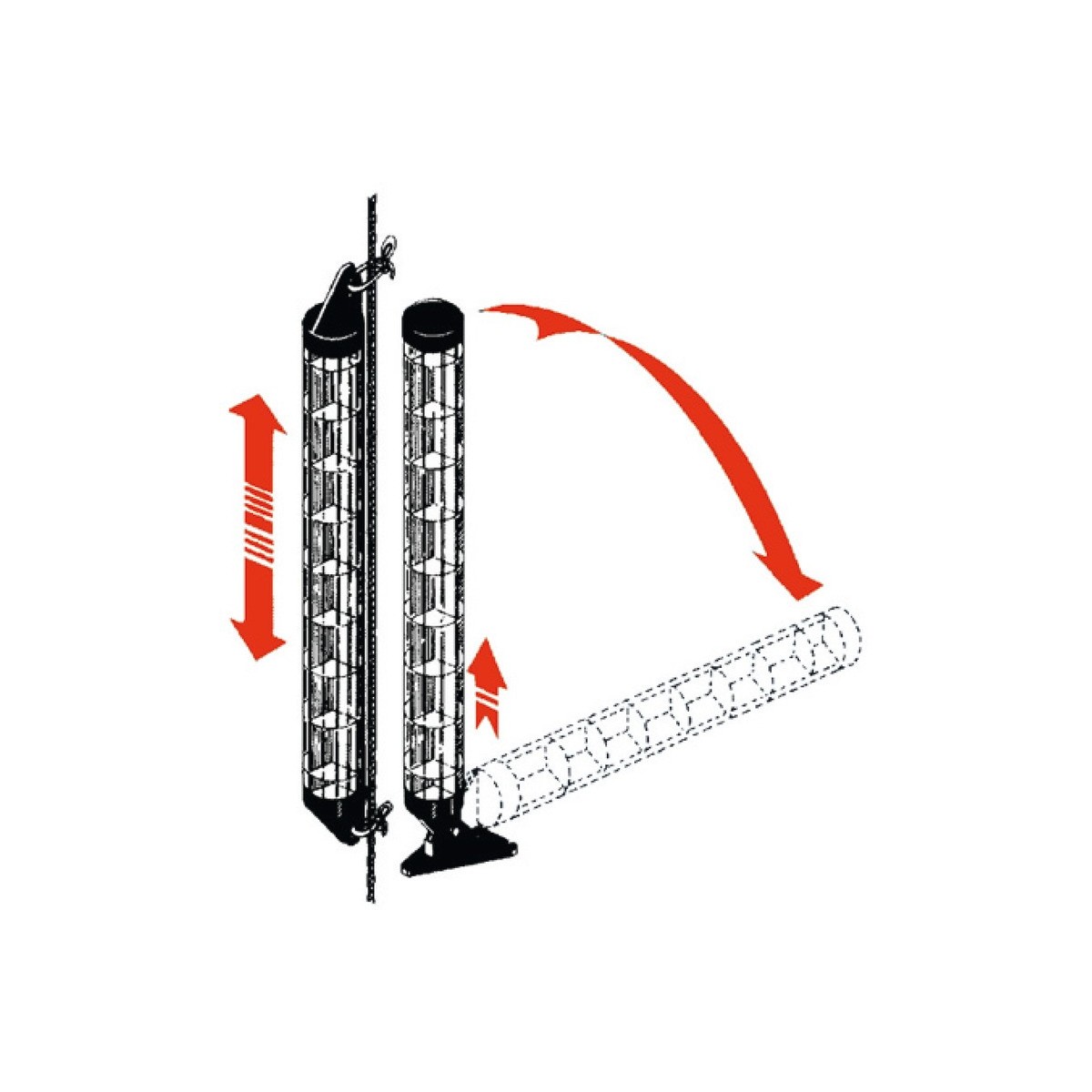 Osculati Supercompact radar reflector with huban/stay isser OSC-32.235. ...
