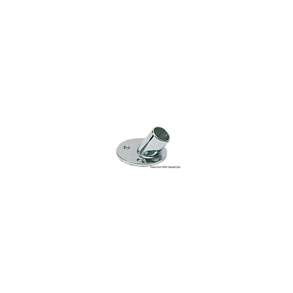 Osculati 60° inclined balcony base and connector 25 mm OSC-41.010.01 ...