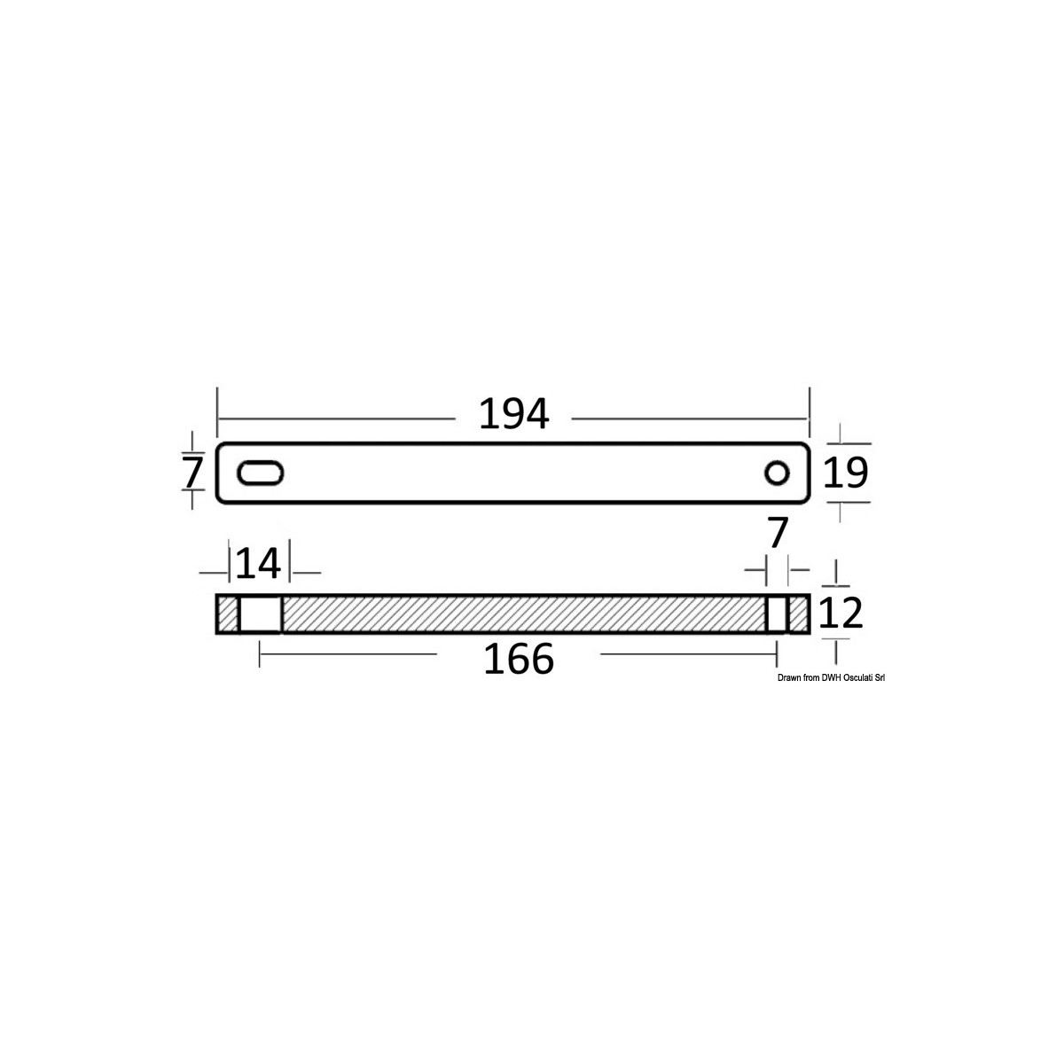 Tecnoseal 25/30/40 HP outboard bar OSC-43.252.71 - Comptoir Nautique