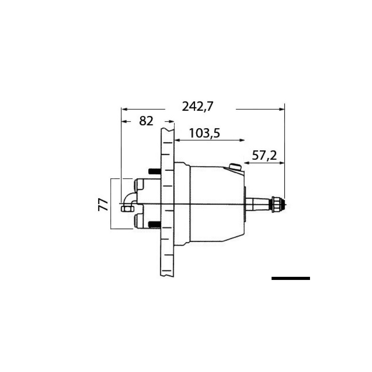 Ultraflex ULTRAFLEX UP20F front-mounted pump OSC-45.270.01 - Comptoir ...