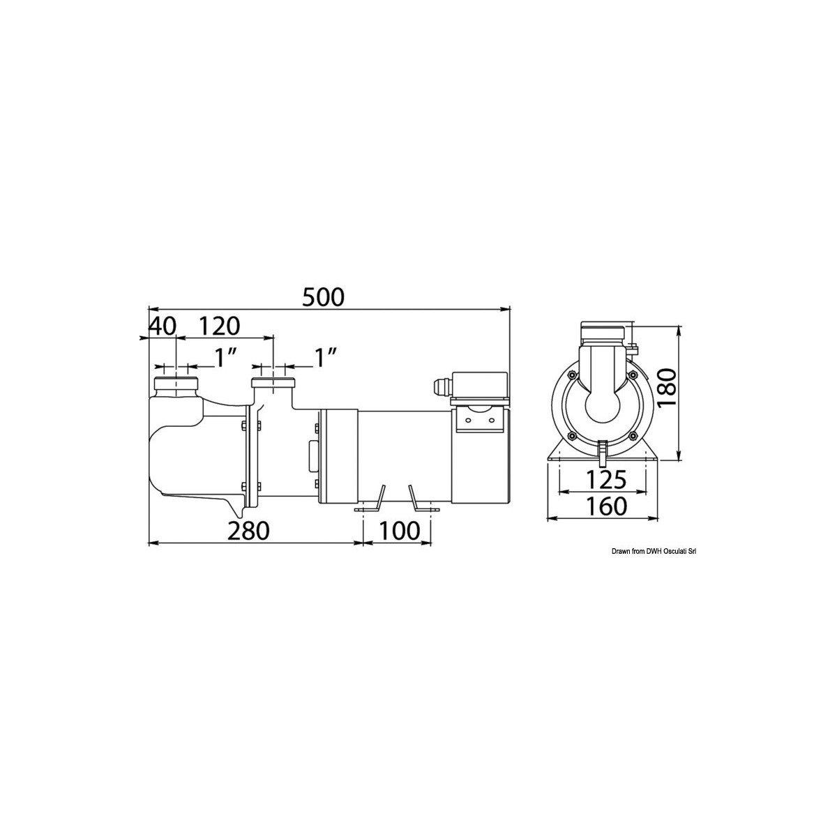 CEM elettromeccanica Electropompe CEM Sbr autoamorçable vis bronze 24V ...