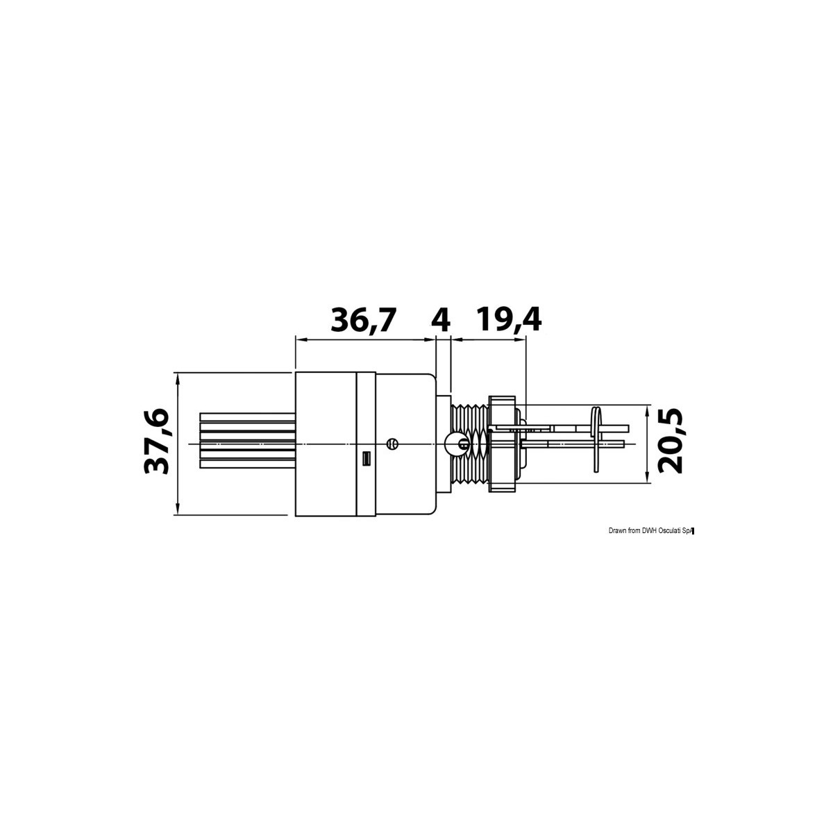 Osculati Starter key MERCURY OSC-52.966.00 - Comptoir Nautique