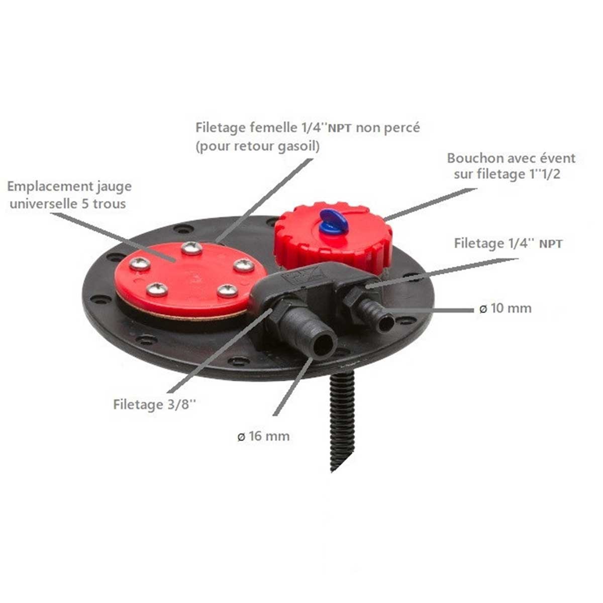 CAN-SB Inspection hatch for Eltex tank OSC-52.740.00 - Comptoir Nautique