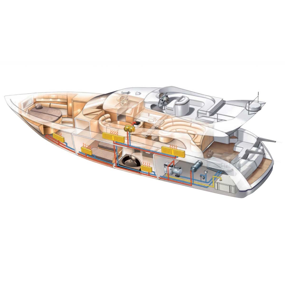 Eberspacher Calentador de agua Hydronic D5WS 24V CE125 - Comptoir Nautique