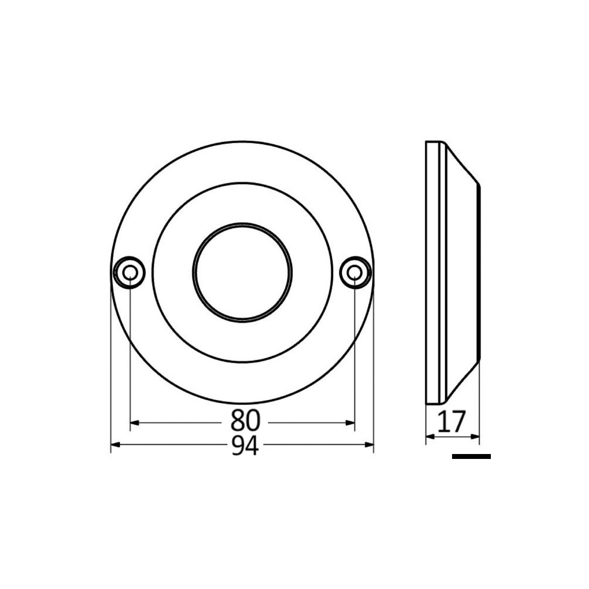 Osculati Projecteur sous-marin à LED blanc 60 W - 12/24V OSC-13.273.20 ...