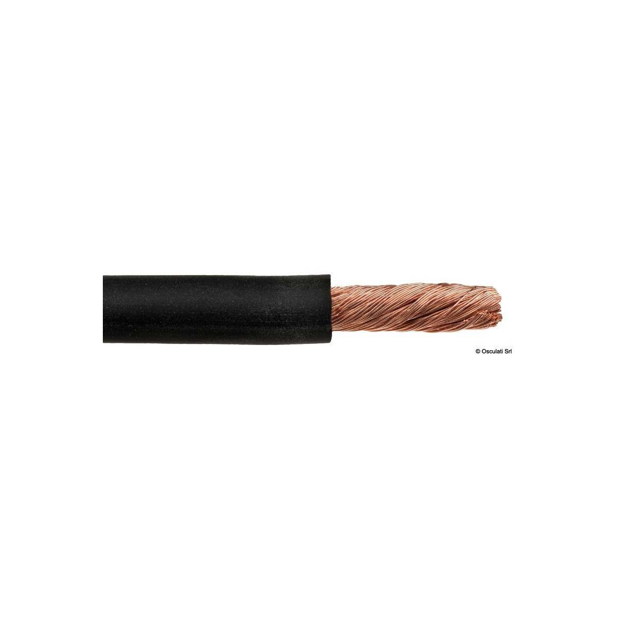 Osculati 16 mm black copper battery cable OSC-14.381.16 - Comptoir Nautique