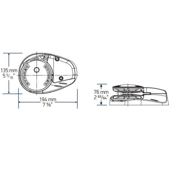 Lewmar CPX0 500W vertical windlass 66910424 - Comptoir Nautique