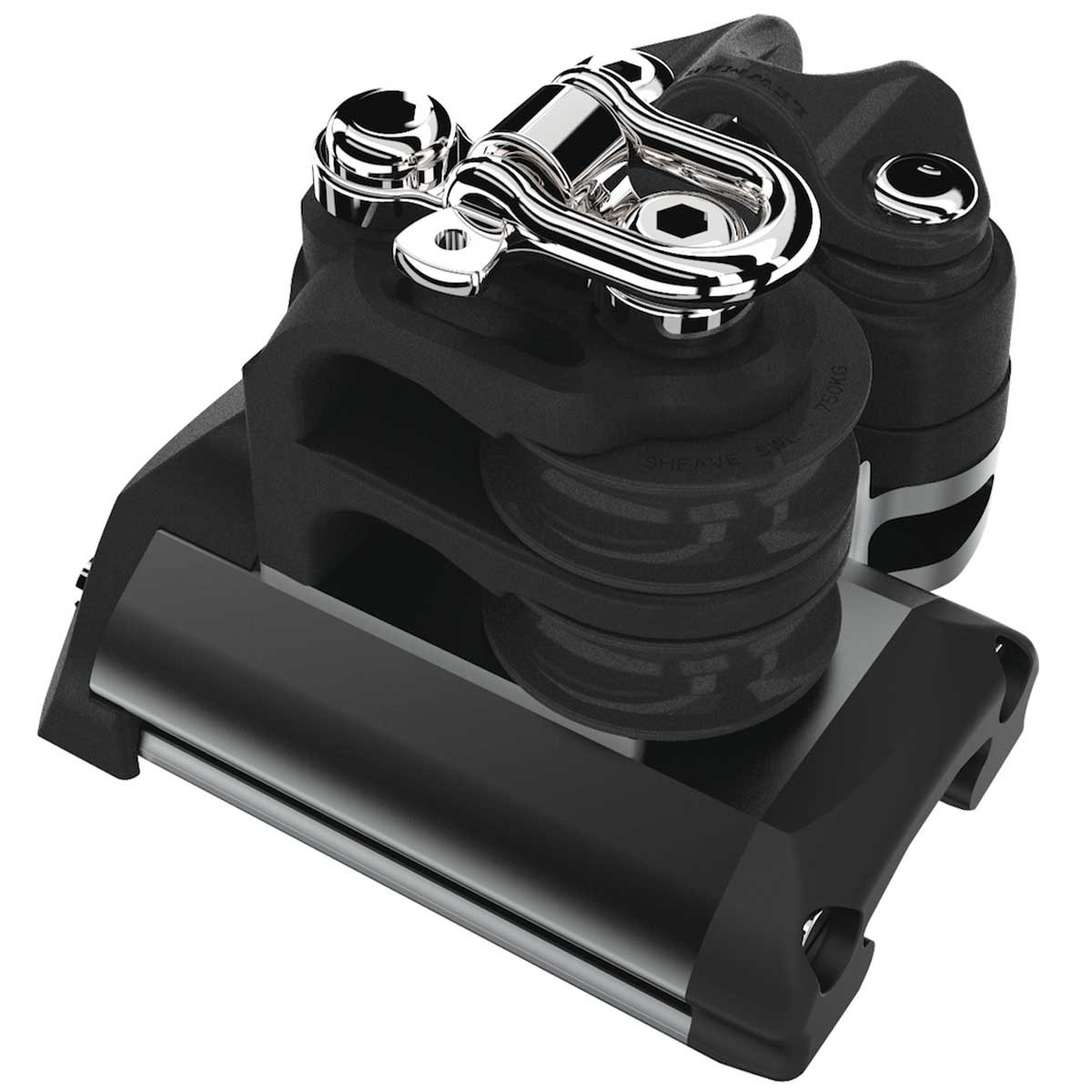 Lewmar Pair of stops with double sheave, ringot & cleat 29471836BK ...