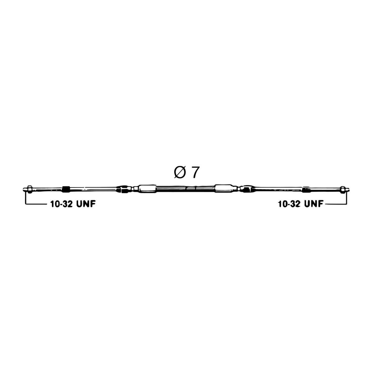 Ultraflex Câble de commande C2 14' OSC-45.002.14 - Comptoir Nautique