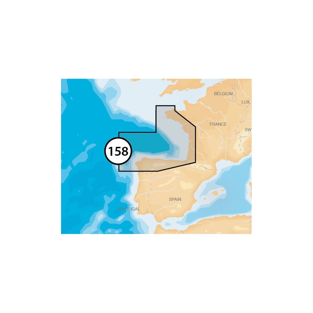 Navionics BAY OF BISCAY/SPAIN ALM-KNT-MSD-5P158XL - Comptoir Nautique