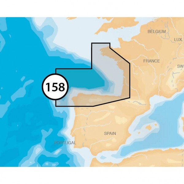 Navionics BAY OF BISCAY/SPAIN ALM-KNT-MSD-5P158XL - Comptoir Nautique