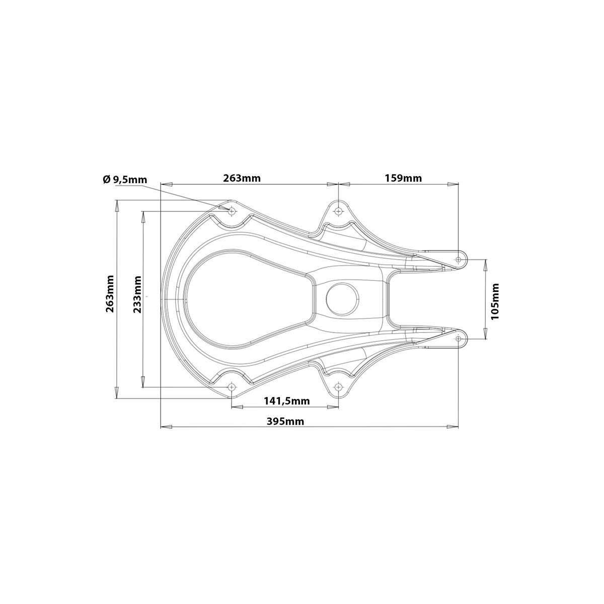 Raymarine Support de mât pour radôme Quantum A80382 - Comptoir Nautique