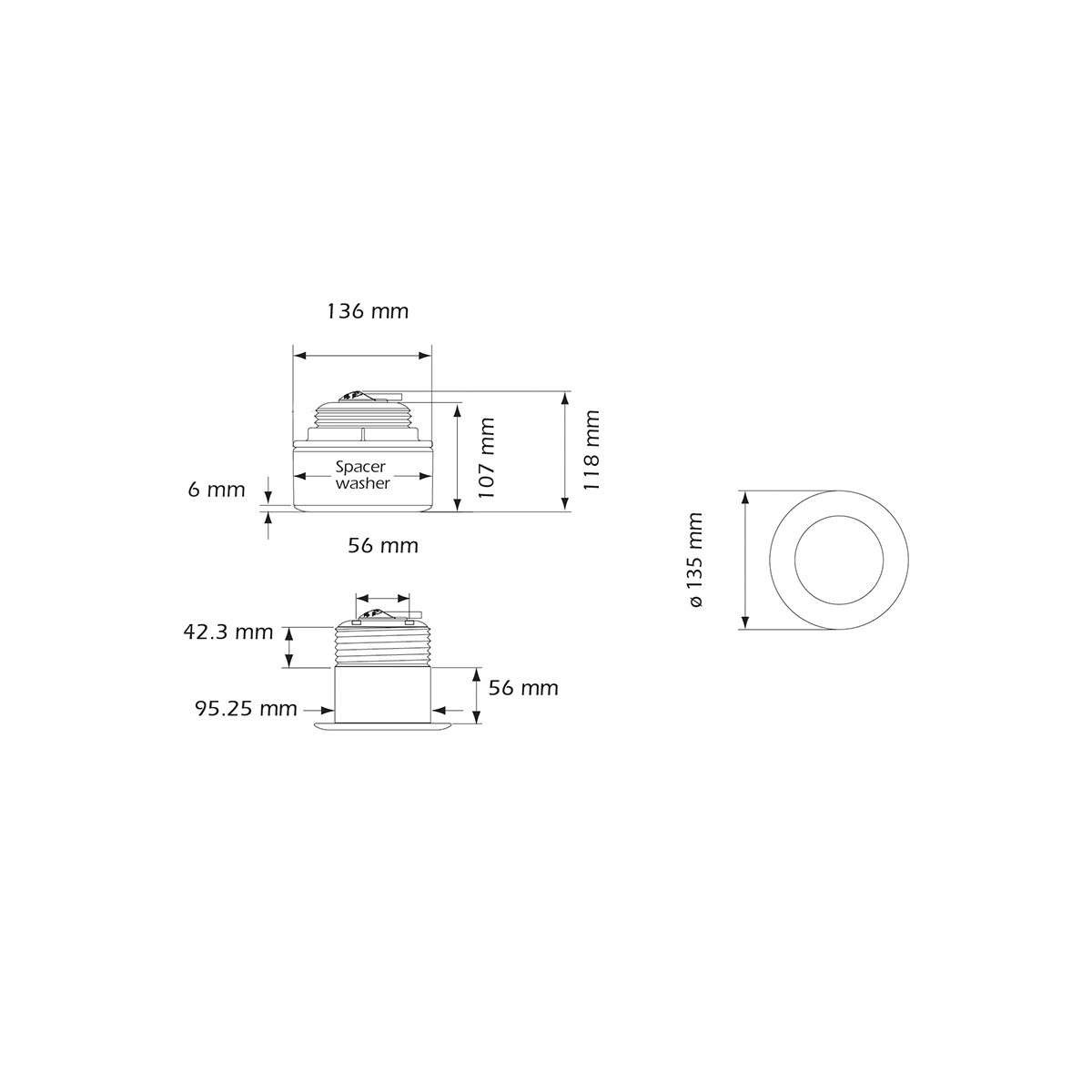 Airmar B164 2D Flow-through sensor 1kW B164 - Comptoir Nautique