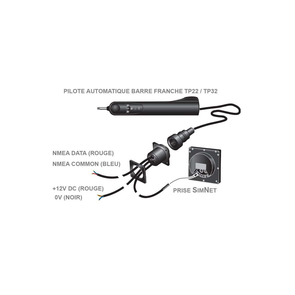 Simrad Waterproof socket for Simrad TP22/TP32 TPPK321 - Comptoir Nautique