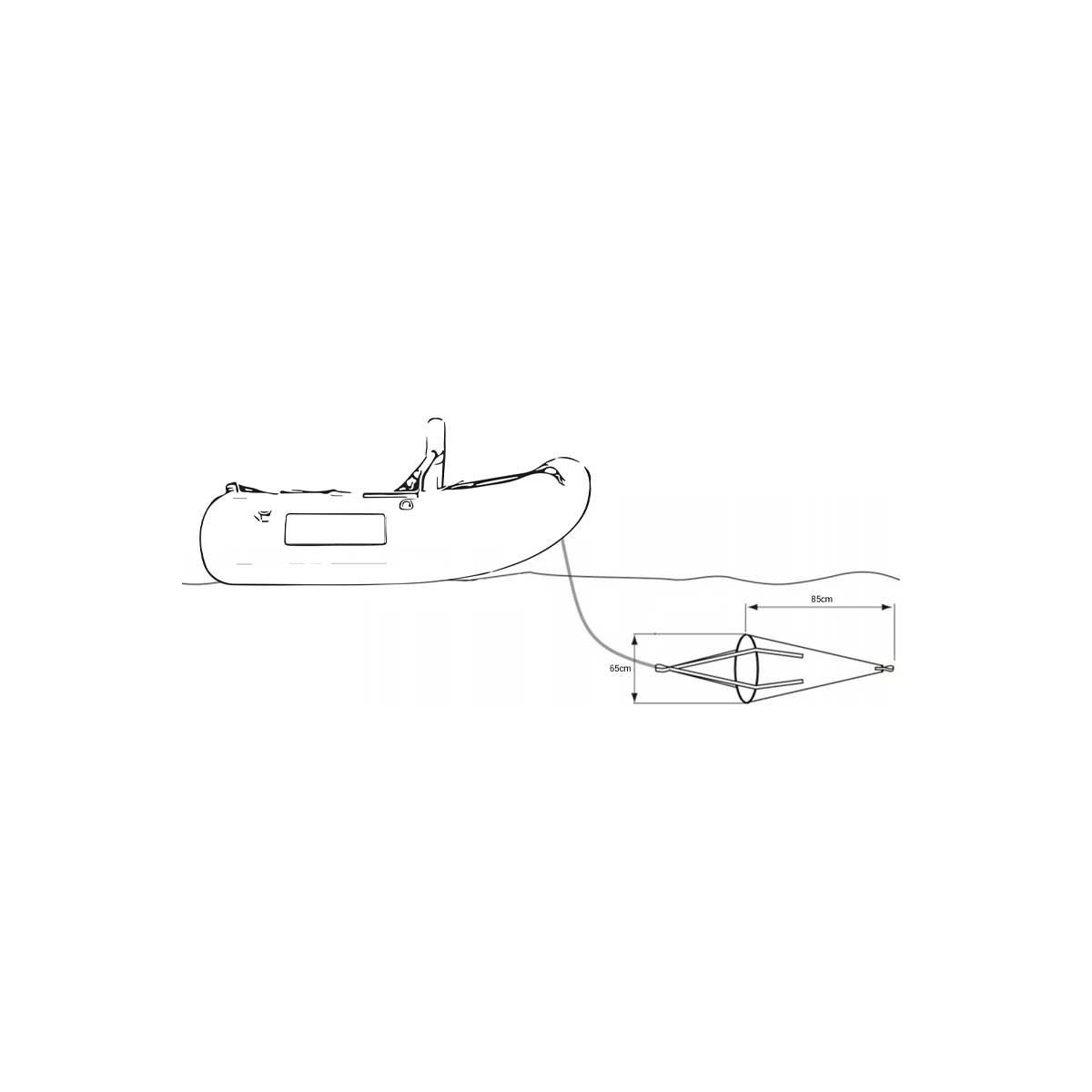 Seven Bass Floating anchor for float tube SB-AKF - Comptoir Nautique