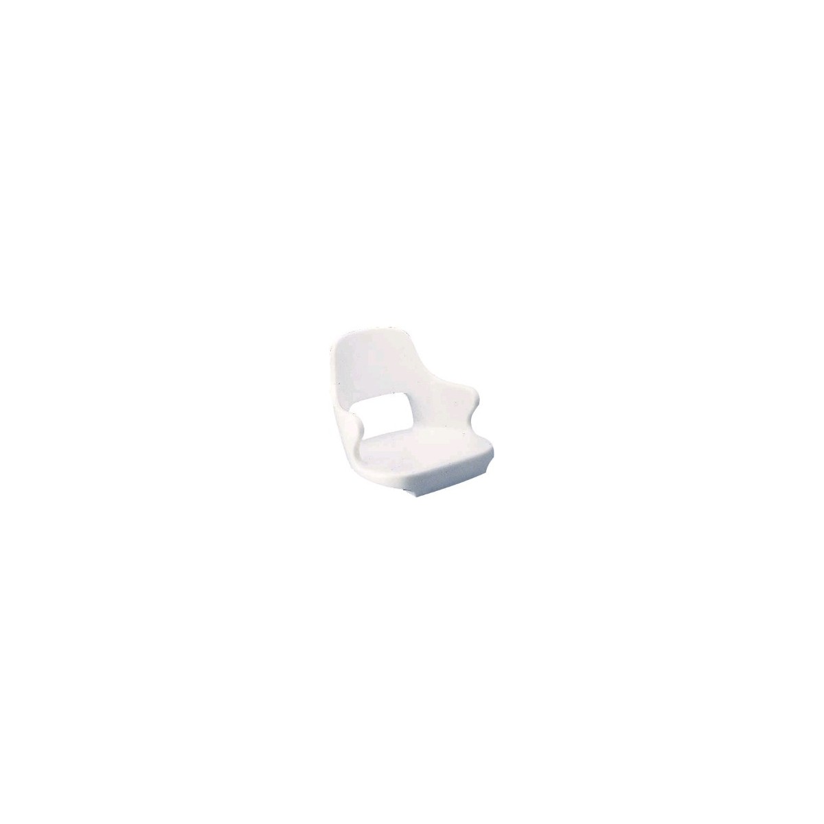 White polyethylene seat with armrests K177 - Comptoir Nautique