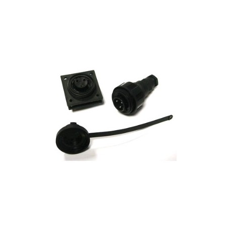 3-pole flush-mounting socket 10A 250V VE303 - Comptoir Nautique