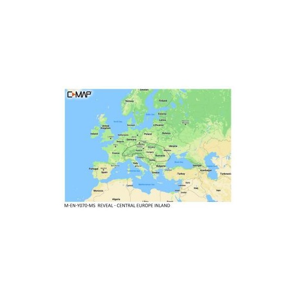 C-map Reveal - Europa Central Interior CM291 - Comptoir Nautique