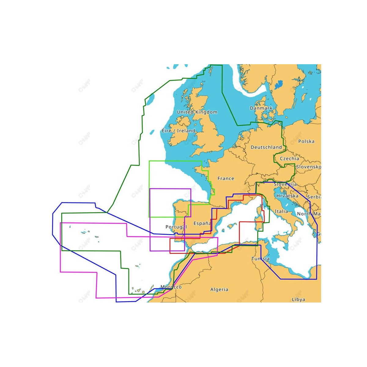 C-map C-MAP DISCOVER card - Western Europe zone M-EM-Y200-MS - Comptoir ...