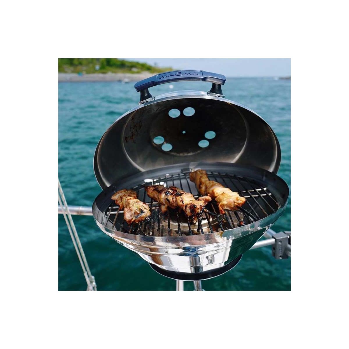 Magma Barbecue à gaz marine Kettle 12495 - Comptoir Nautique
