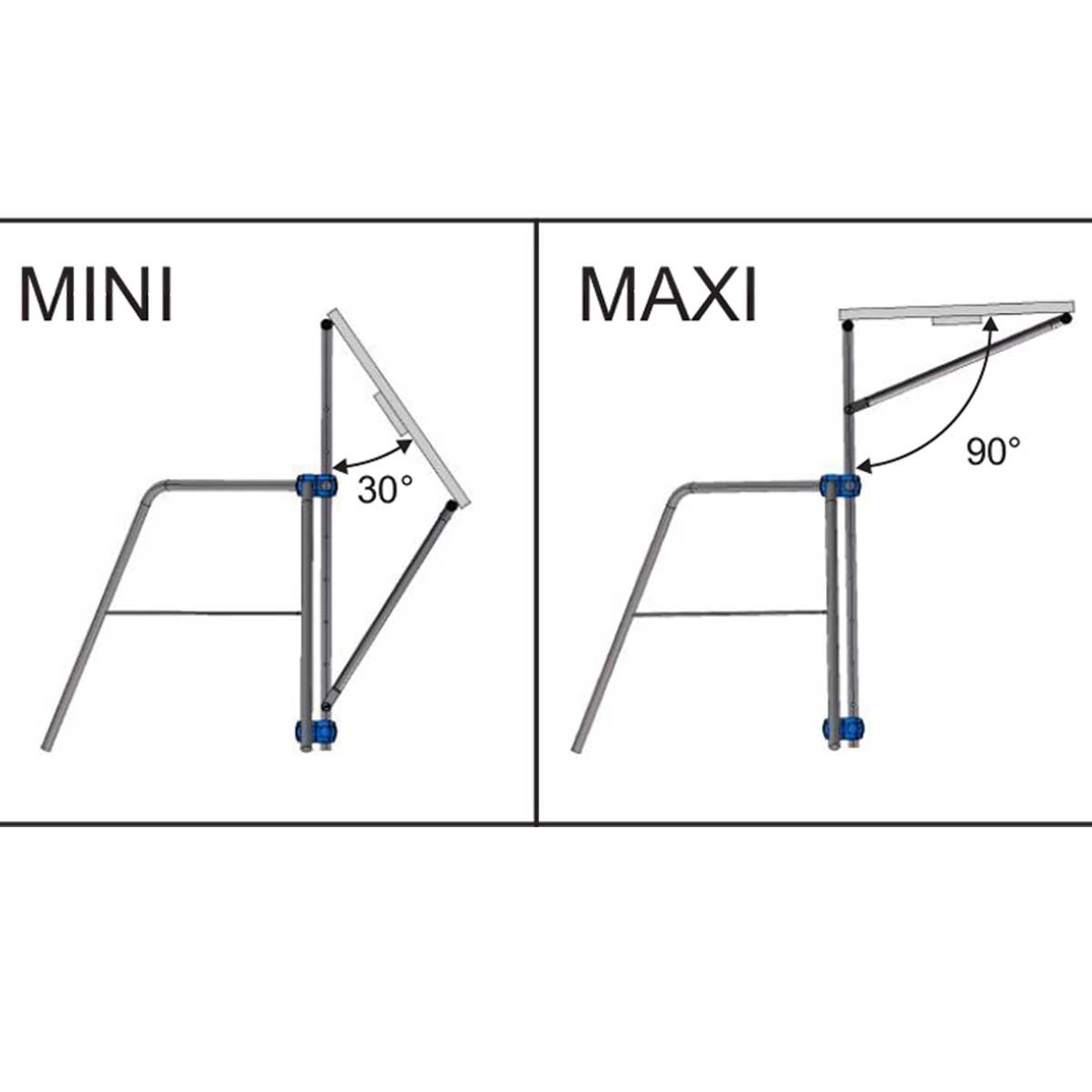 Plastimo Swivel bracket for boat solar panels 49169 - Comptoir Nautique