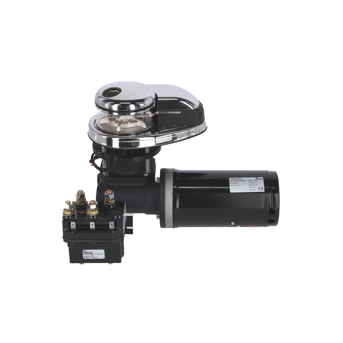 Quick Prince DP1 12V 500W vertical windlass QP51006 - Comptoir Nautique