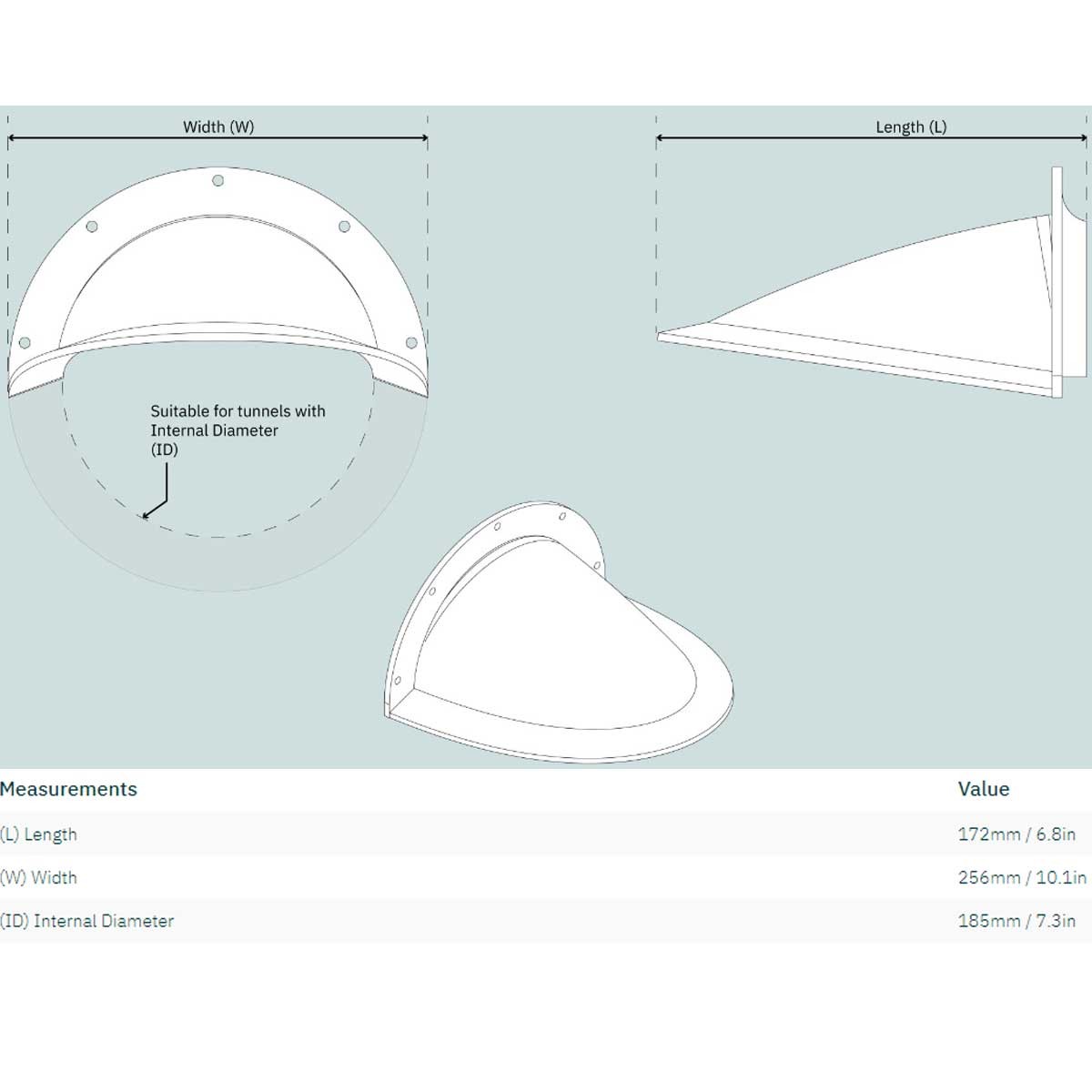 Sleipner / Side-Power Deflector de túnel de popa para propulsores SX80 ...